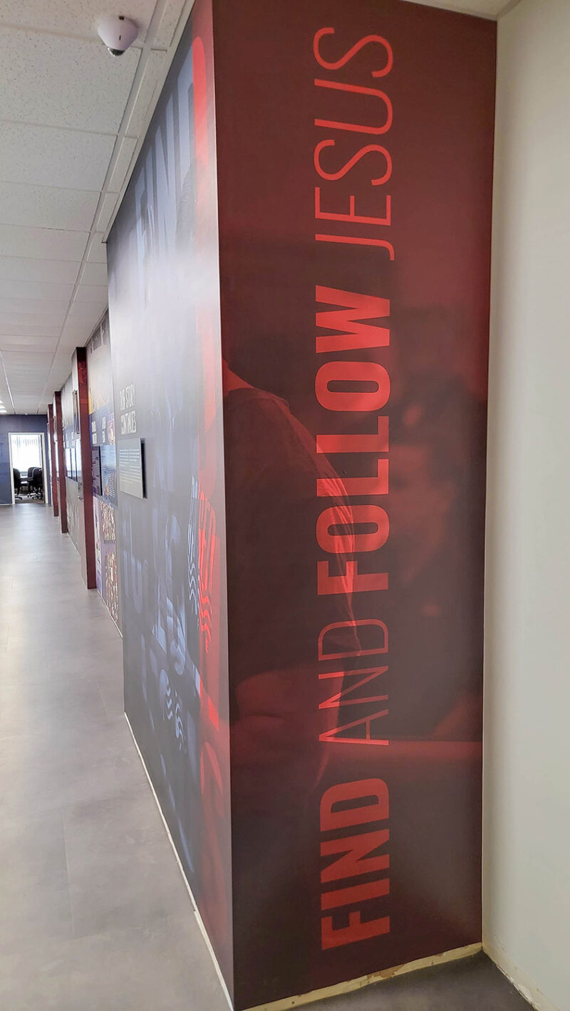 Beacon Baptist Church History Wall | Compel Graphics & Printing