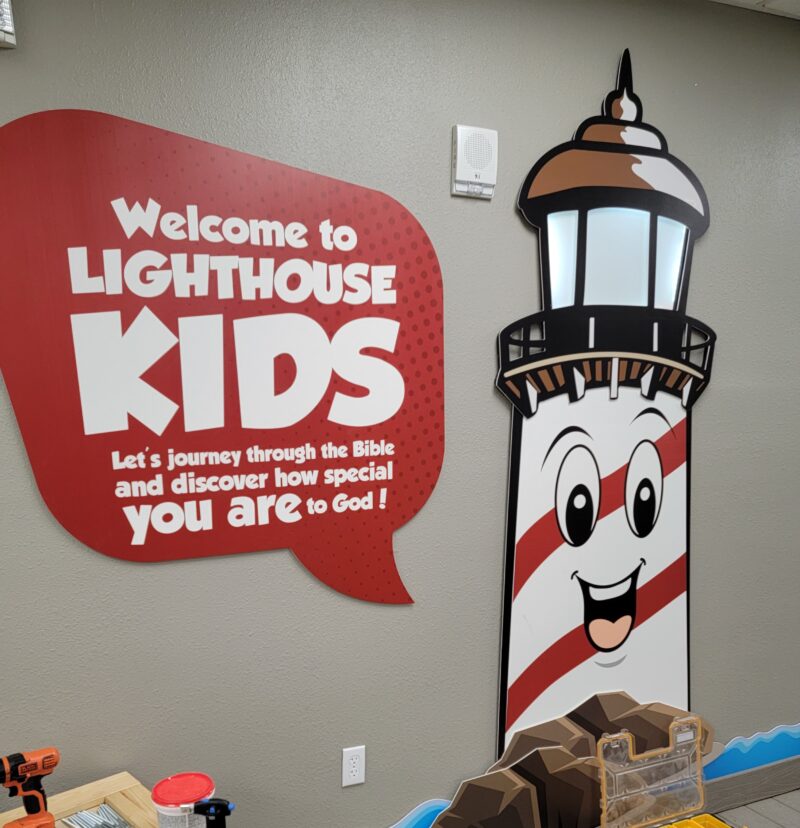 Lighthouse Kids' Area Signage - Compel Graphics & Printing