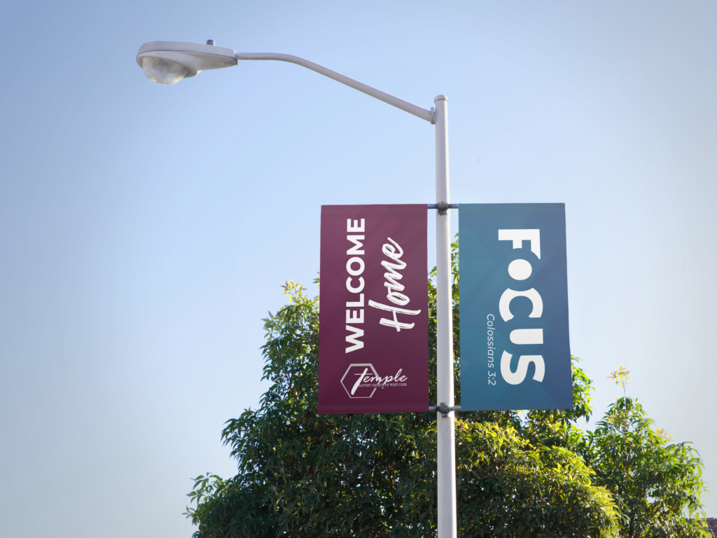 Focus Pole Banners - Compel Graphics & Printing